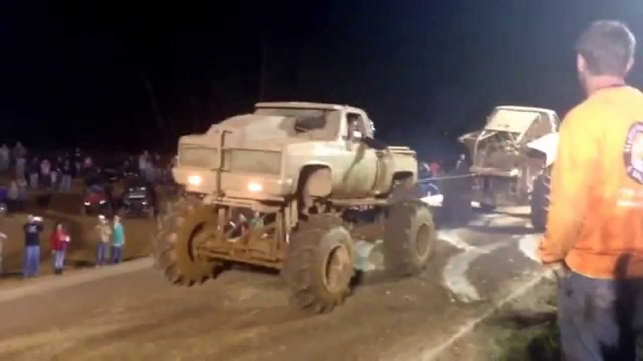 Singer slinger and sail mega truck tug of war west ga mud park - YouTube