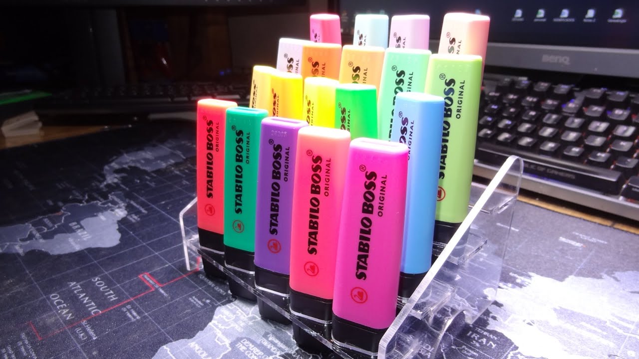 Unboxing "Plumones Stabilo Boss Pastel y Neon y Organizador de Plumones ...