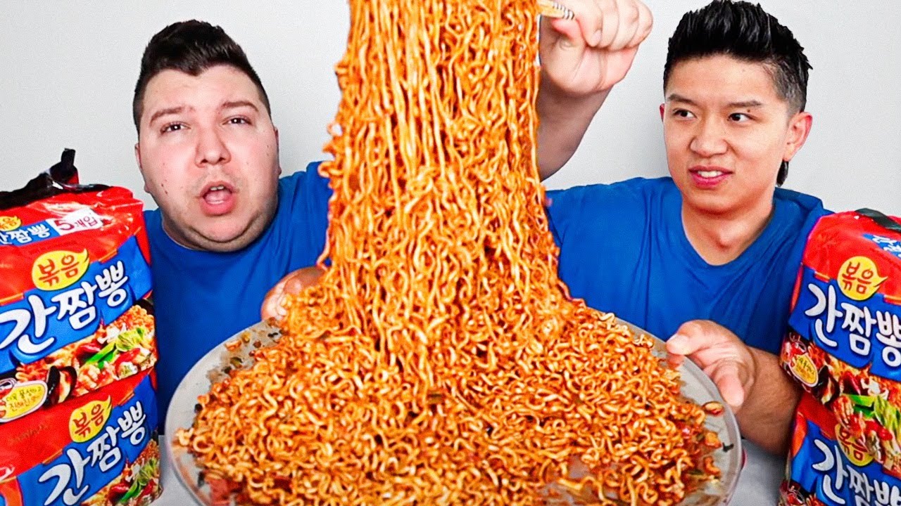 We Only Ate Like Famous Mukbangers for 24 Hours - YouTube