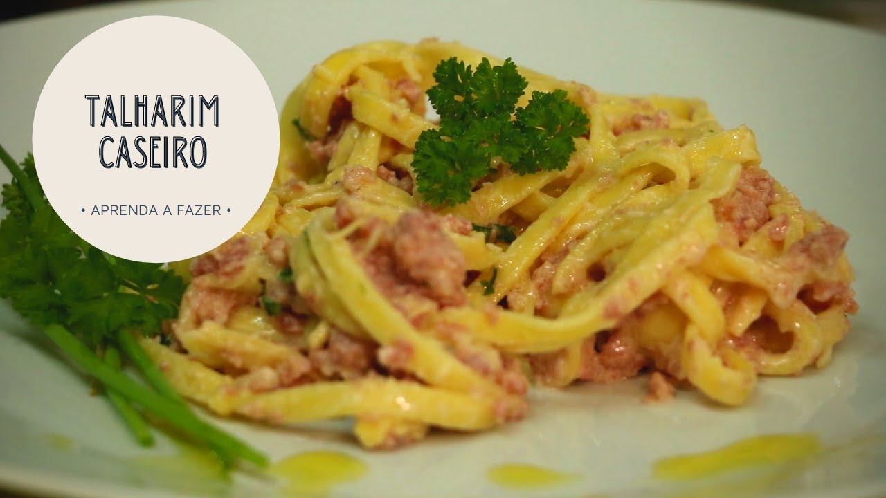 Aprenda a fazer um talharim caseiro! - YouTube