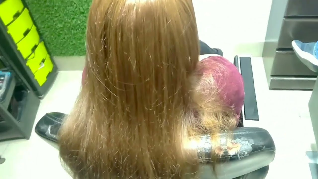 global highlights hair color - YouTube