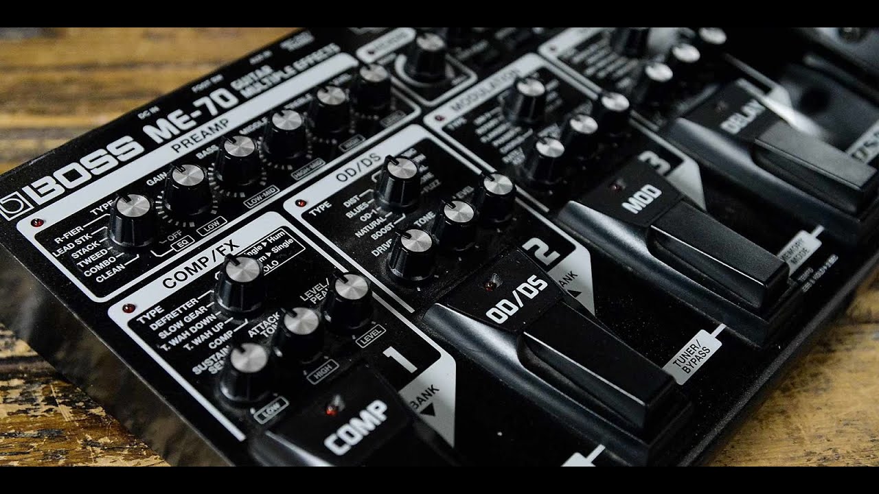BOSS ME-70 в 2020 году. Большой подробный обзор старого крутого прибора ...
