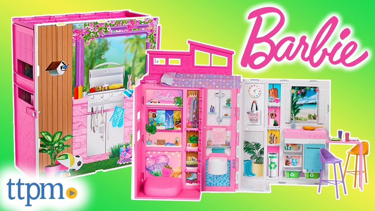 Best New Barbie Dollhouse for Small Spaces! - YouTube