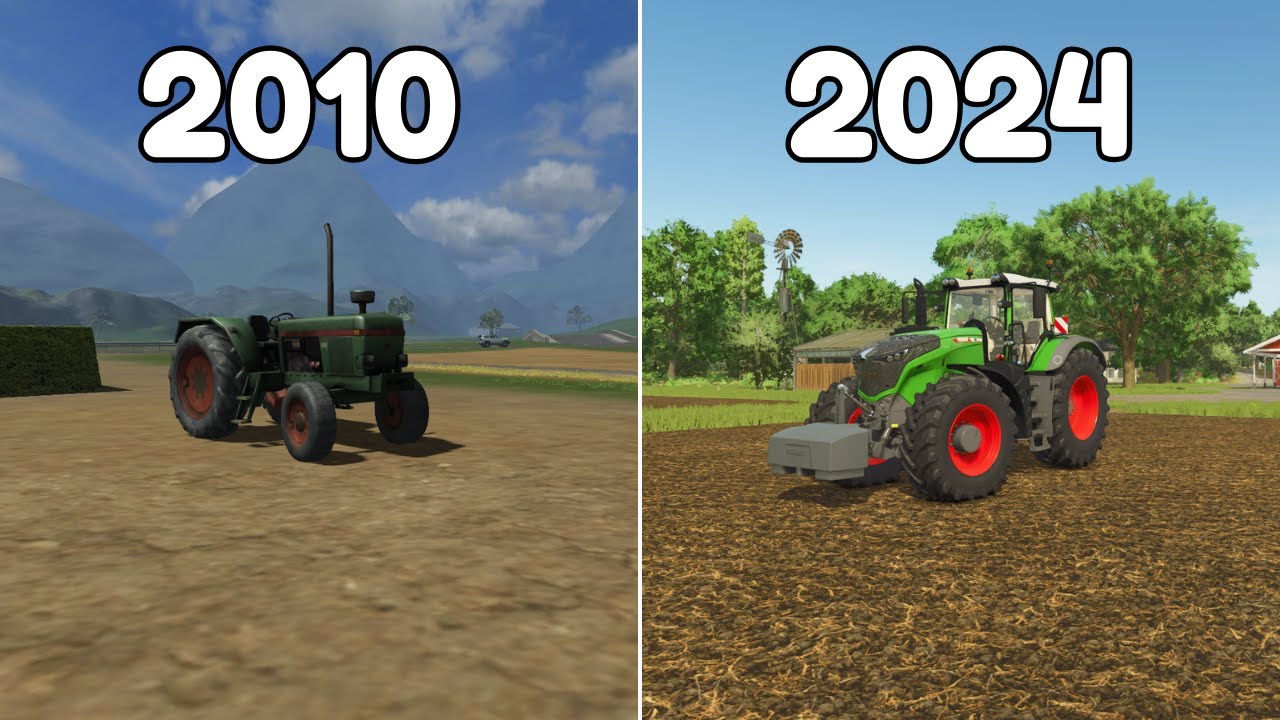Evolution of Farming Simulator: FS11 vs. FS13 vs. FS15 vs FS 17 vs ...