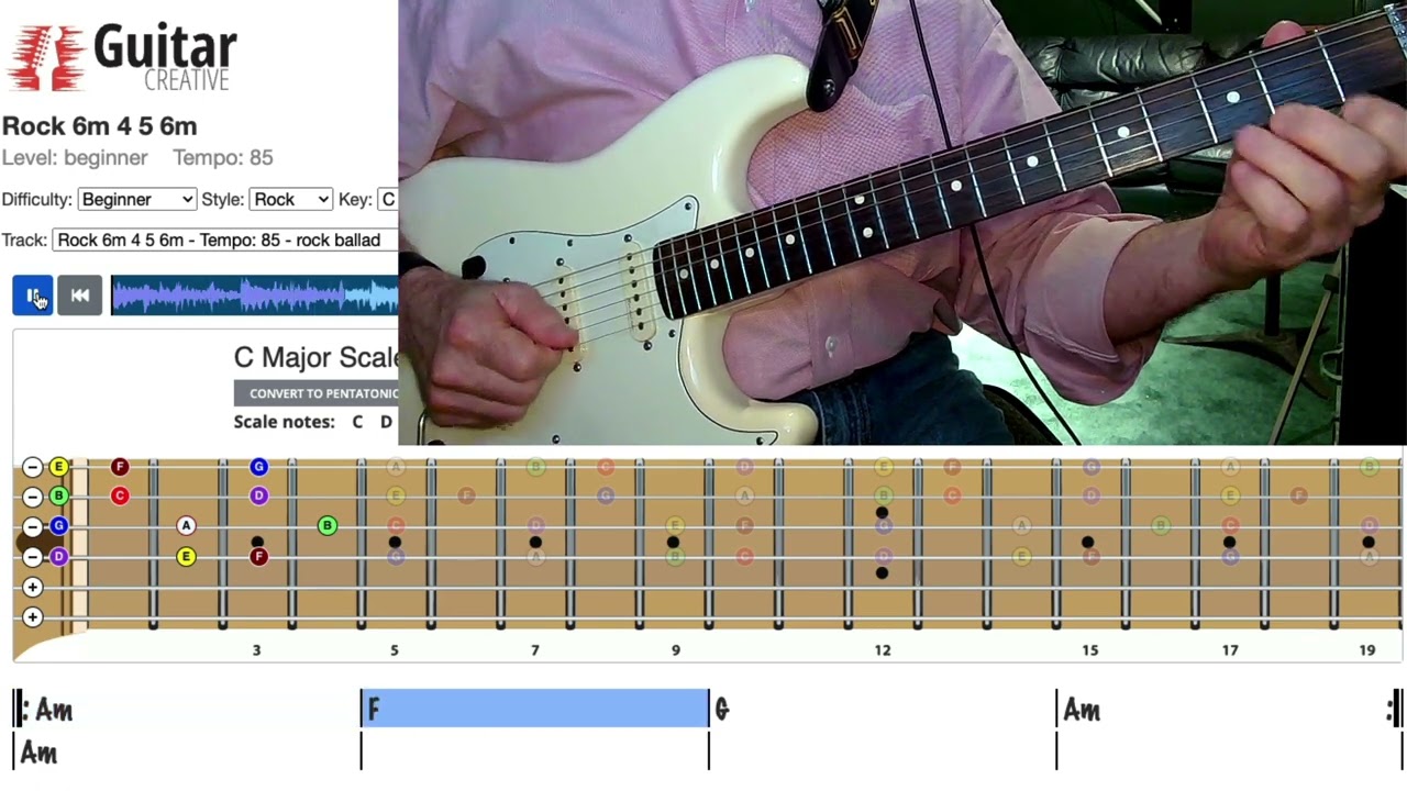 Free looping chord progression practice tracks in every key and styles ...