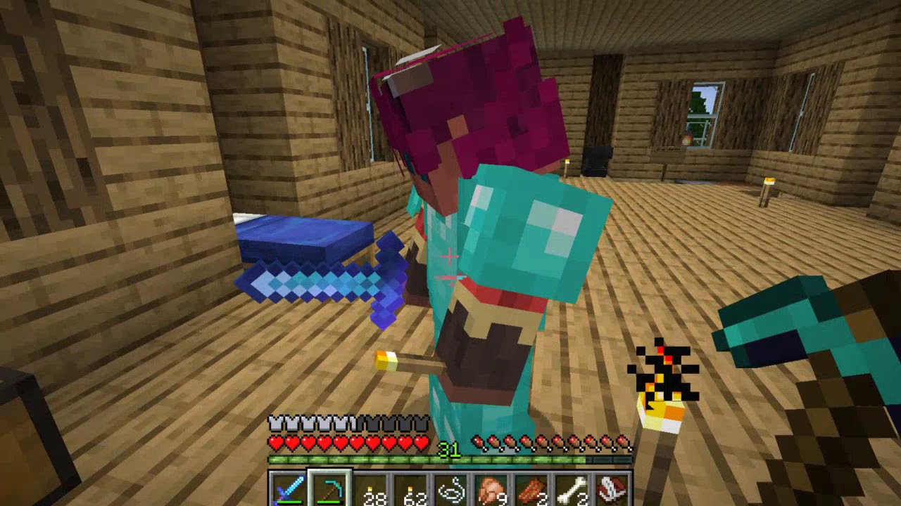 Minecraft Realms: Fanfic reading and mining - YouTube