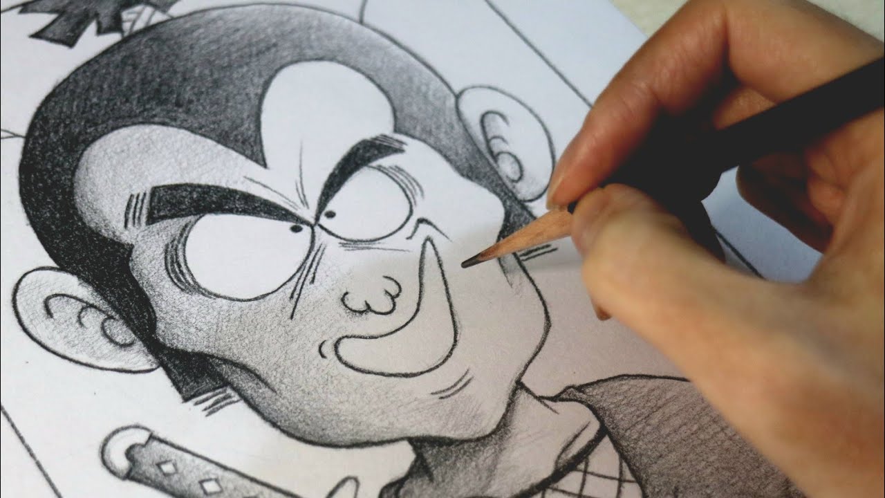 How to draw Dragon Ball Ninja Murasaki | anime sketch | pencil drawing ...