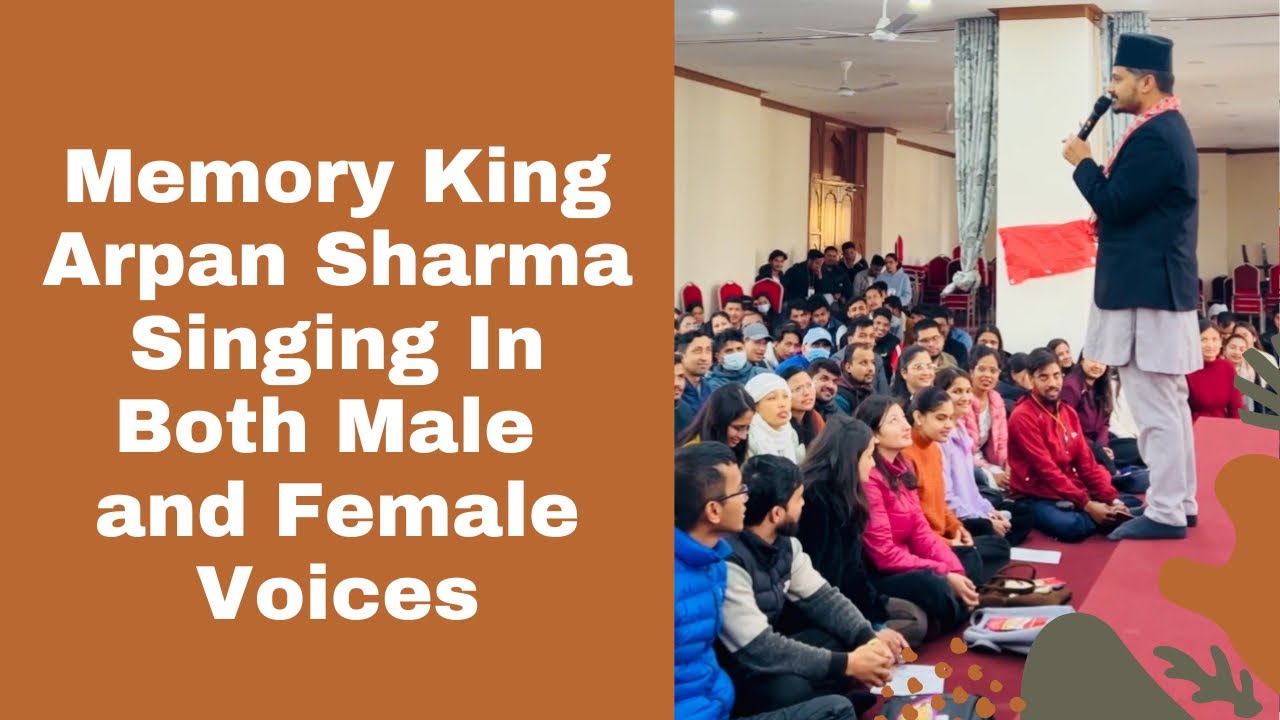 Exploring dual tones—singing in both male and female voices! || Memory King Arpan Sharma - YouTube