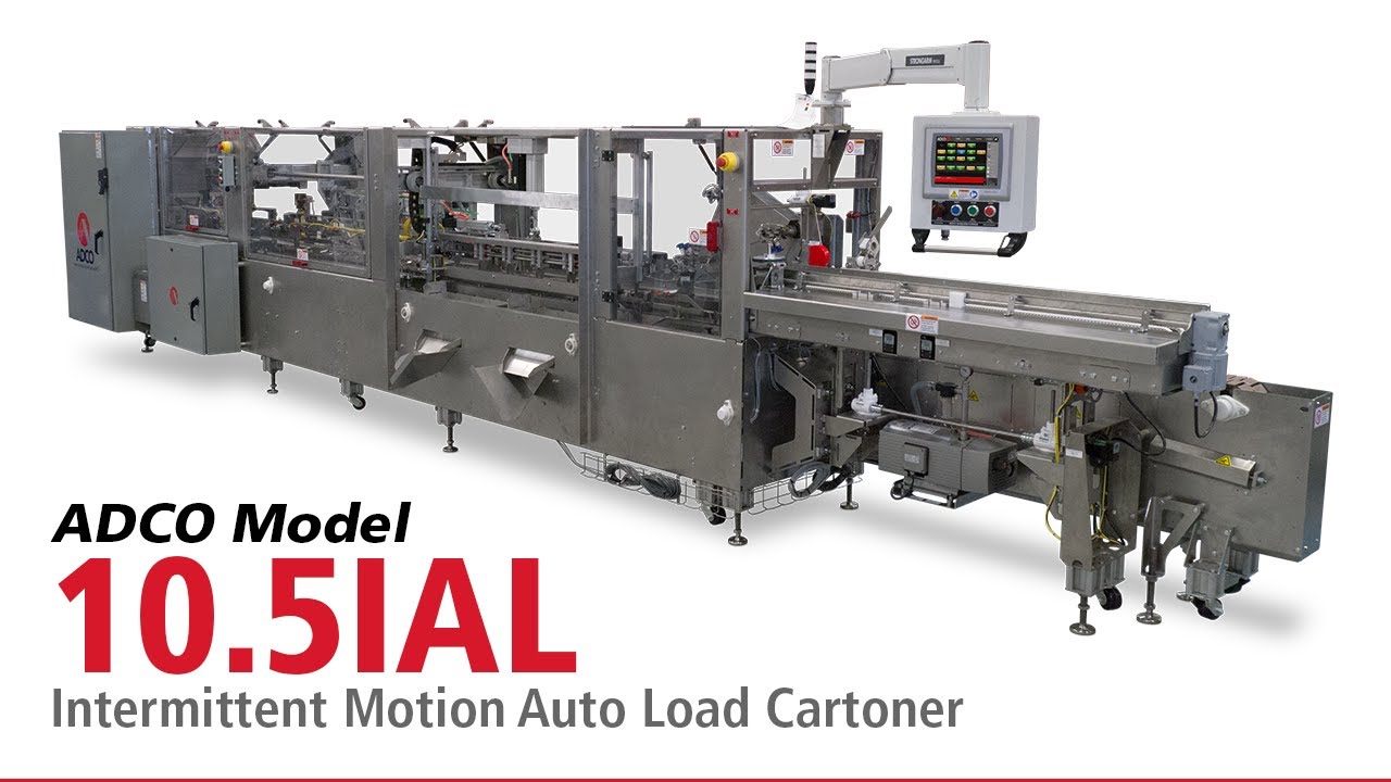 ADCO Model IAL - Intermittent Motion Auto Load Cartoner - YouTube