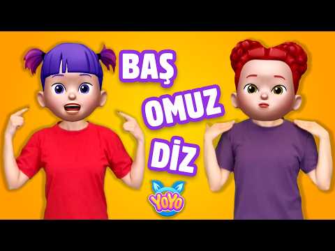 🙆🏻 Baş Omuz Diz ve Ayak | Eğlenceli Çocuk ve Bebek Şarkıları | Yoyo Çocuk