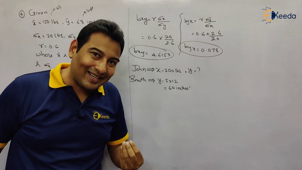 Regression Problem 4 - Correlation and Regression - Engineering ...