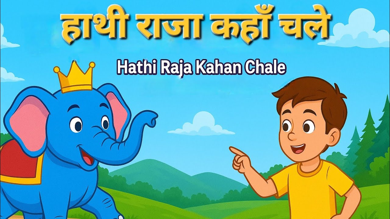 हाथी राजा कहाँ चले | Hathi Raja Kahan Chale | Hindi Nursery Rhyme ...