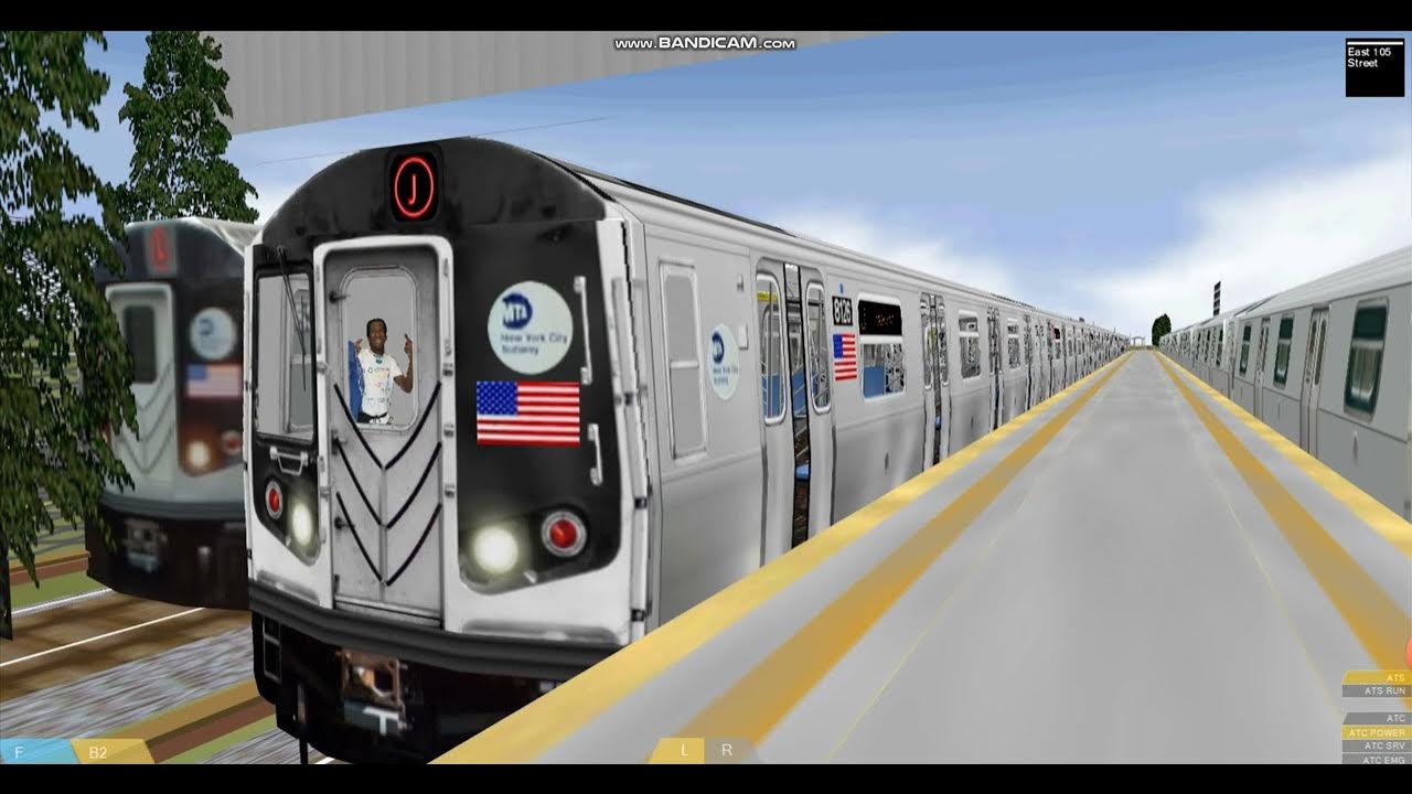 Openbve Allyn R143 L train arriving & departing at east 105th Street - YouTube