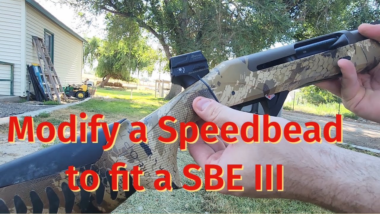 How to put a Burris Speedbead on a SBE III - YouTube
