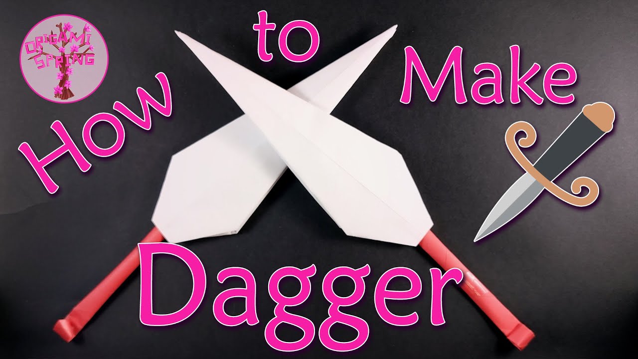 How to Make an Origami Dagger 🗡 | Easy & Cool Paper Weapon - YouTube