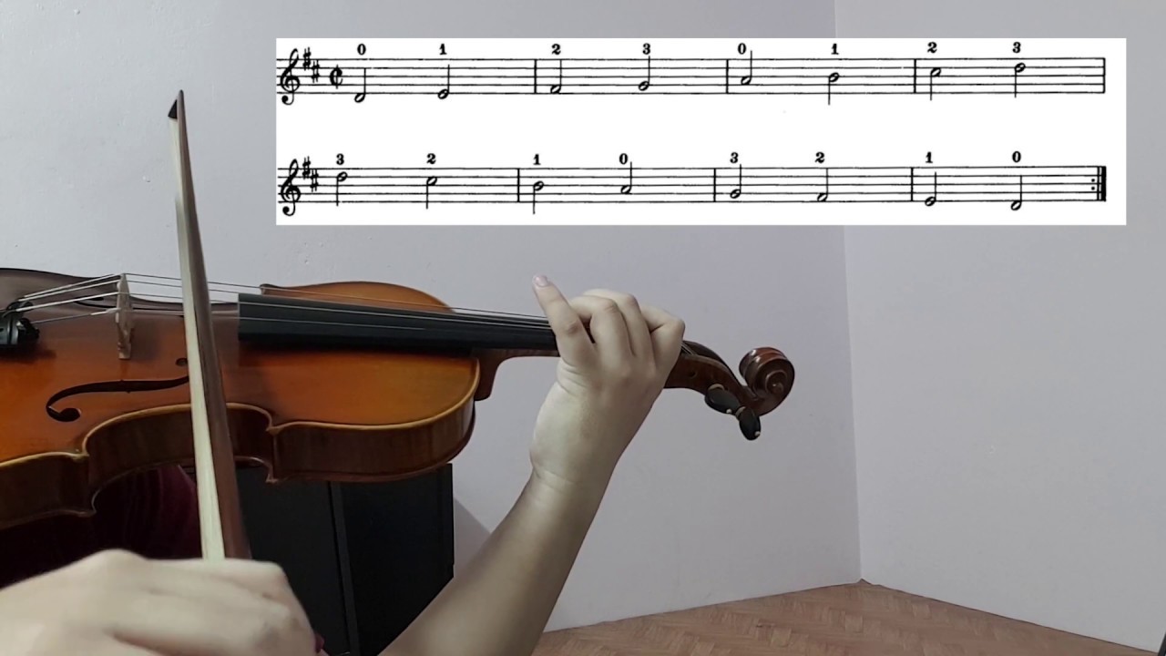 D Major Scale, One Octave in minim, 60BPM - YouTube