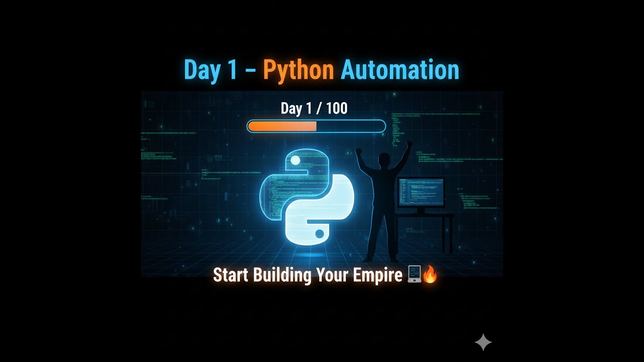 Day 1 Automation in Python – #100Days100Projects CodeeYog - YouTube