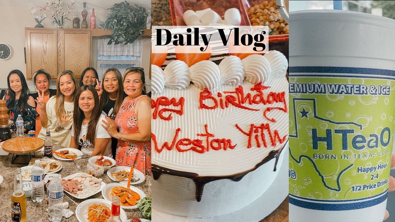 Daily Vlog| shopping 🛍 | HTeaO sweet tea| nephew’s birthday 🥳 🇺🇸🇰🇭 ...