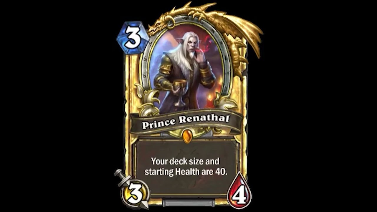 Prince Renathal - Hearthstone - YouTube