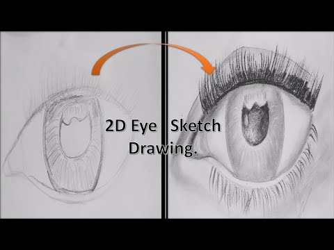 2D Eye Sketch Drawing. - YouTube