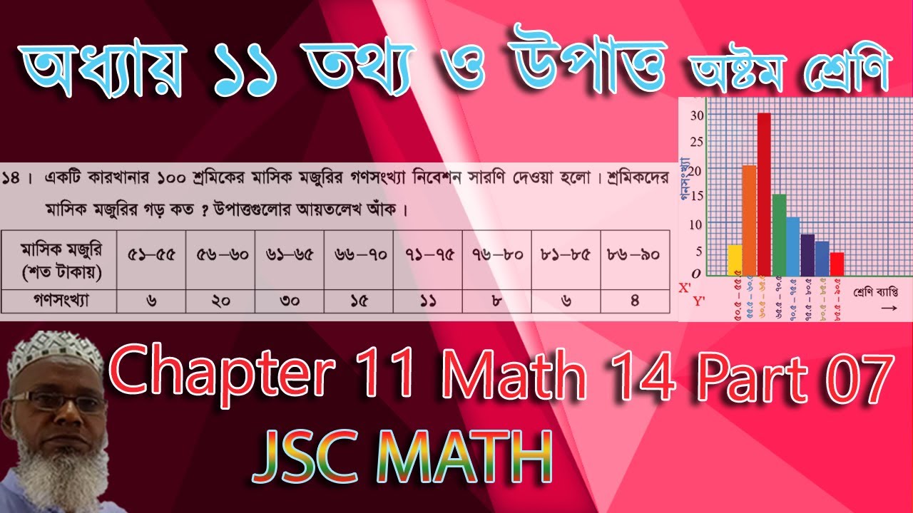 পর্ব-৭|| JSC Math Chapter 11|| অধ্যায় ১১ গণিত তথ্য ও উপাত্ত ||Class 8 ...