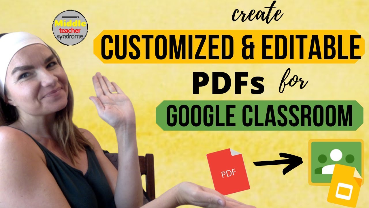 Editable & Customizable PDFs to Google Classroom (using Slides) - YouTube