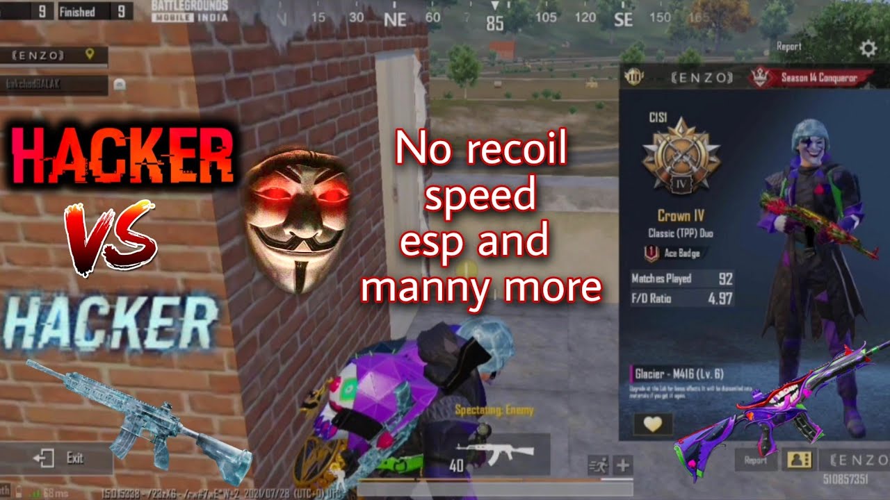 Rich hacker vs poor hacker 🔥🔥| @BattlegroundsMobile_IN @gamexproo ...