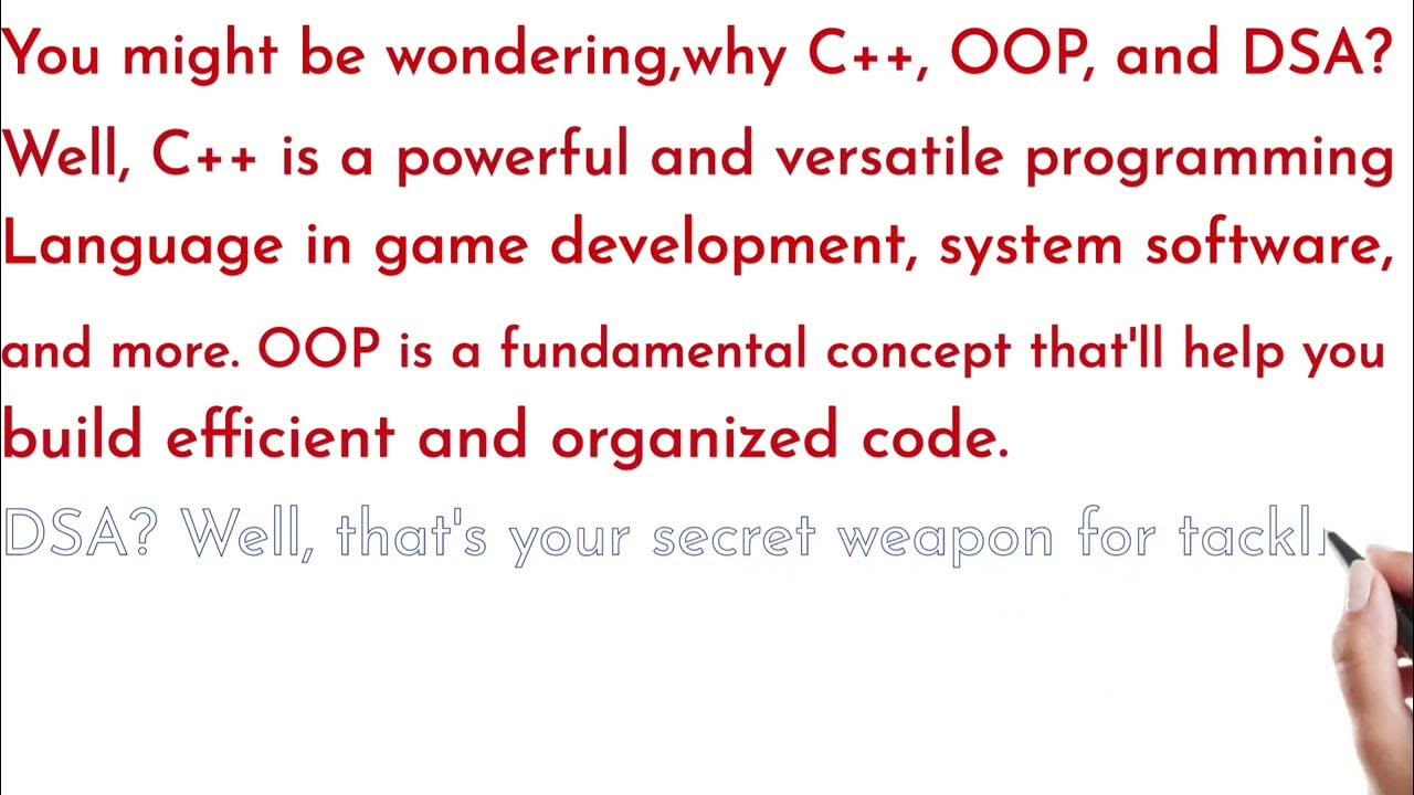 L 0 OOPS Concept || DSA using C++ || Introduction to course - YouTube