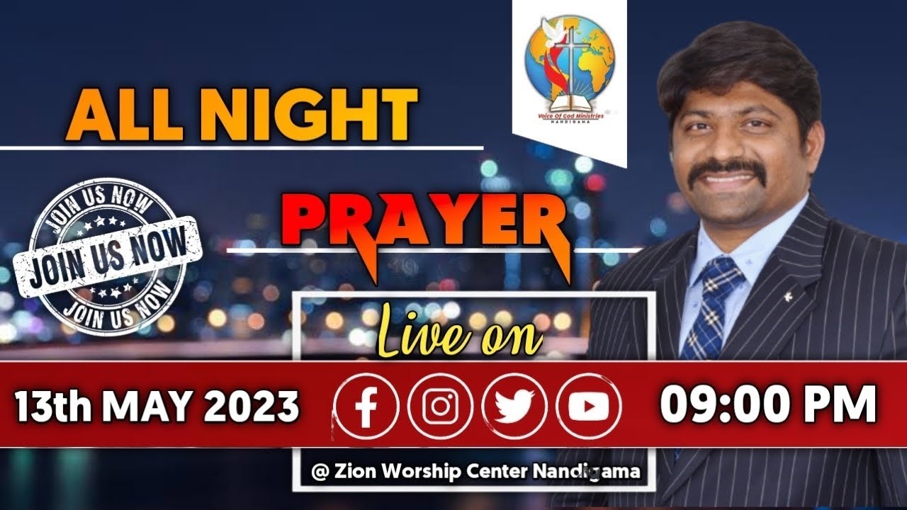 All Night Prayer Service [13/05/2023] - YouTube