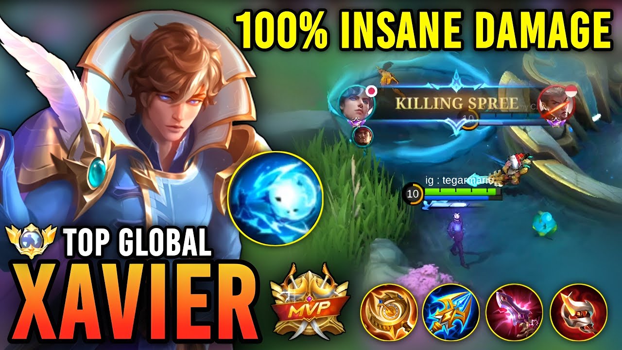 INSANE DAMAGE!! XAVIER FULL MAGIC POWER BUILD 2023 | TOP GLOBAL XAVIER ...