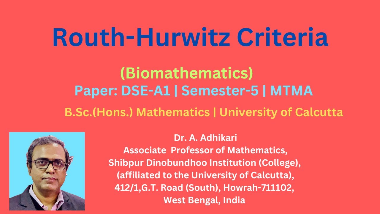 U 2.8 Routh-Hurwitz Stability Criteria - YouTube