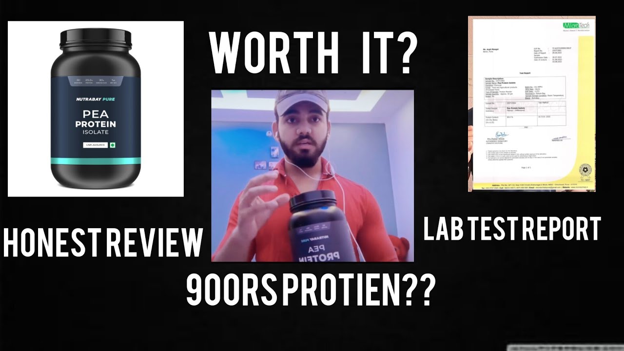 Honest review of nutrabay pea protien isolate with lab test report.. 🤞 ...
