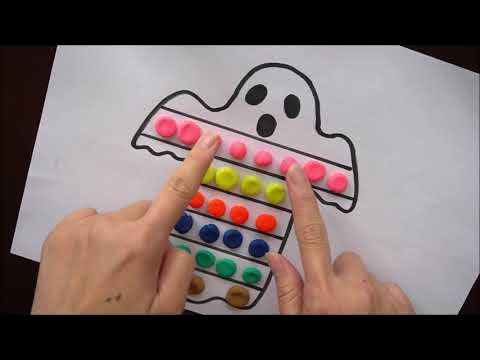 Halloween Pop it, Make Play ghost pop it fidget training - YouTube