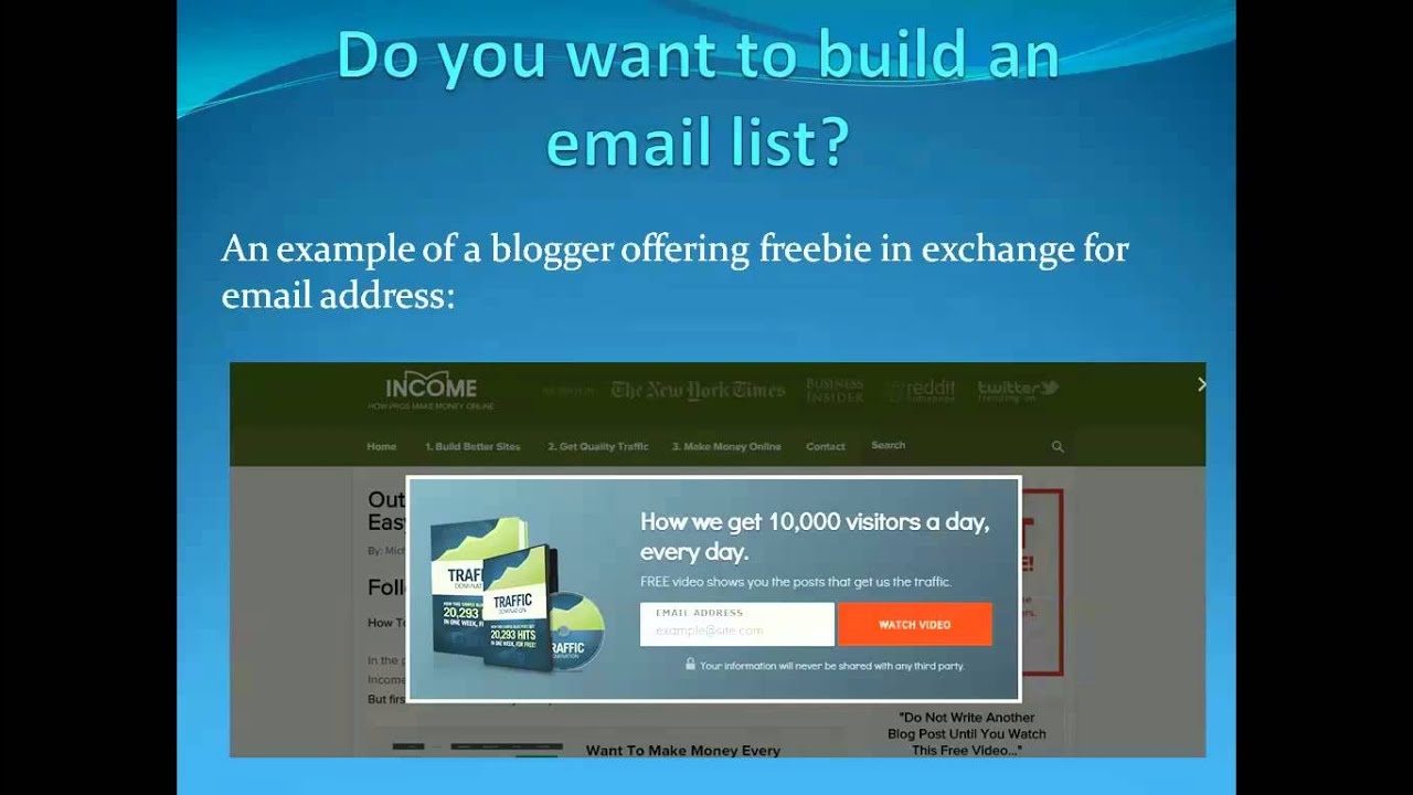 Email Marketing - How to Build & Grow Your Email List - YouTube