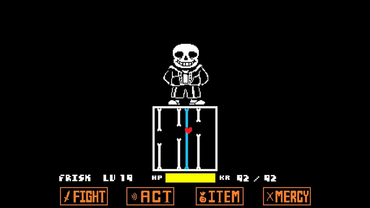 Undertale Sans fight Hard mode 3 attacks no hit xd by Juandigamer GD ...