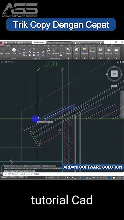Gunakan COPY ARRAY di AutoCAD - YouTube