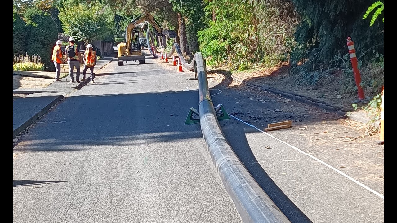 New Water Line Under McAleer Creek - Part 1 of 3 - YouTube