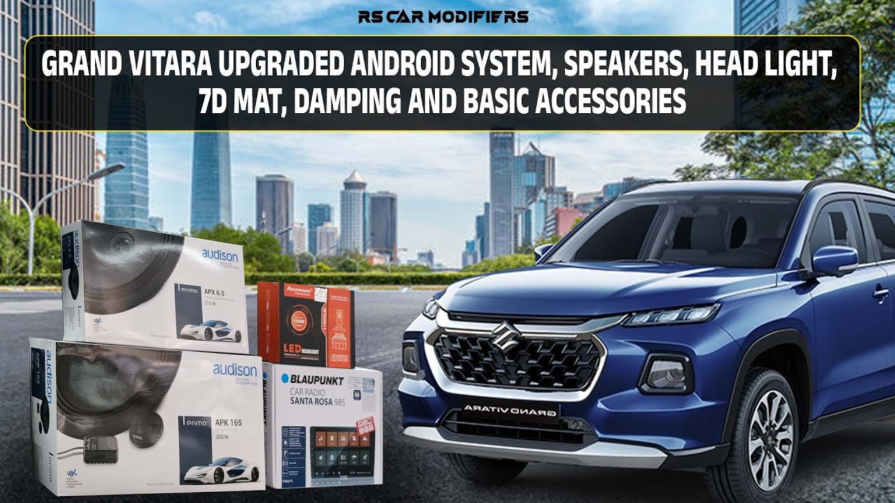 Grand vitara upgraded android system, speakers, head light, 7d mat ...