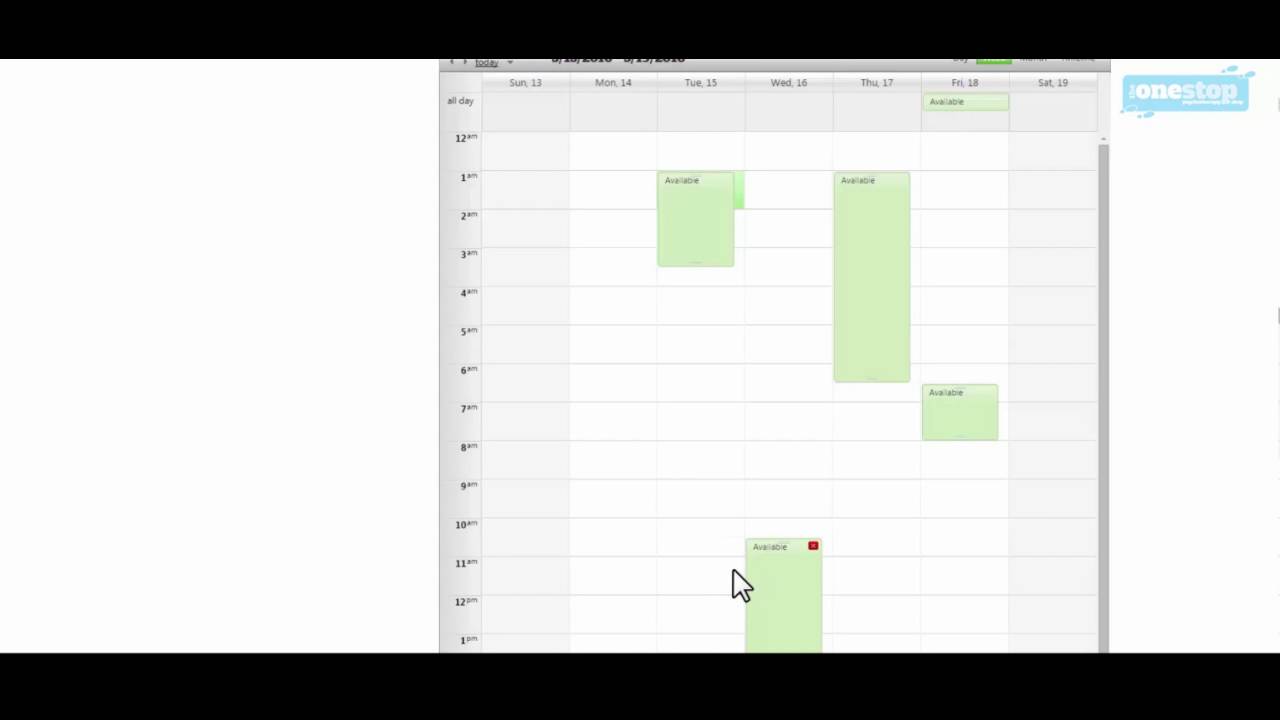 How to delete a time slot from diary - YouTube