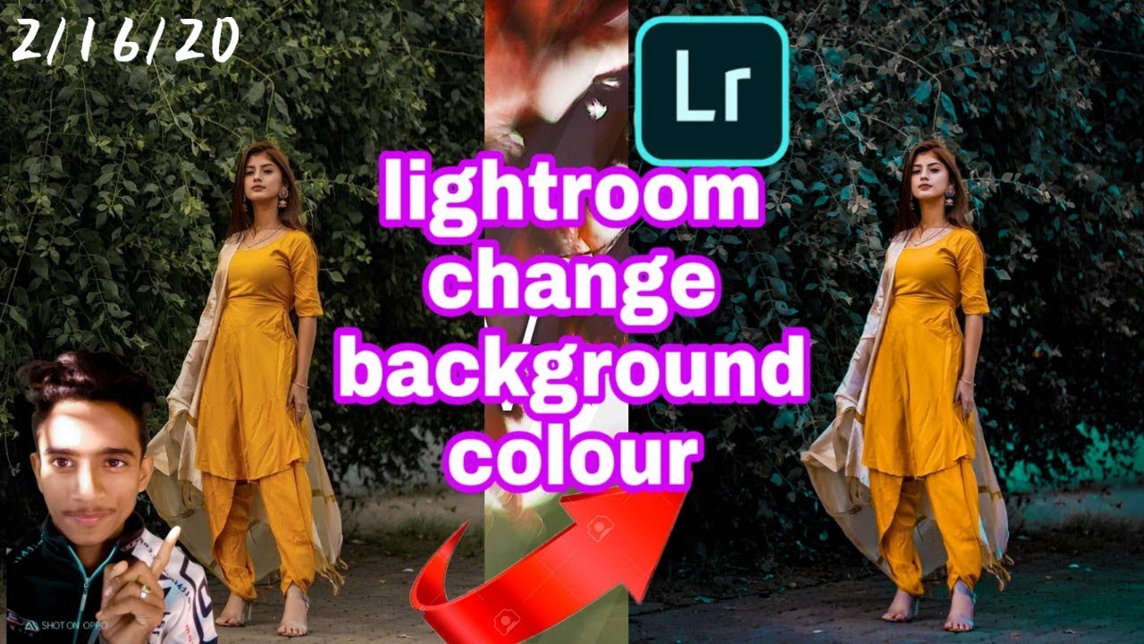 lightroom editing background change - YouTube