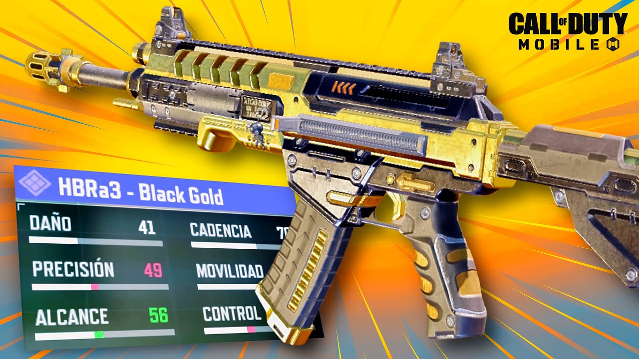 LA MEJOR CLASE PARA LA HBRA3 BLACK GOLD en Call of Duty Mobile - YouTube