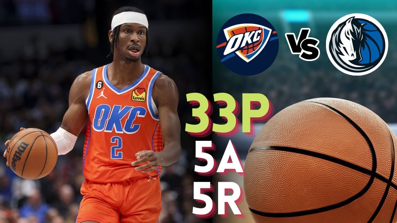 Shai Gilgeous Alexander 33P on hot shooting night vs Dallas Mavericks - YouTube