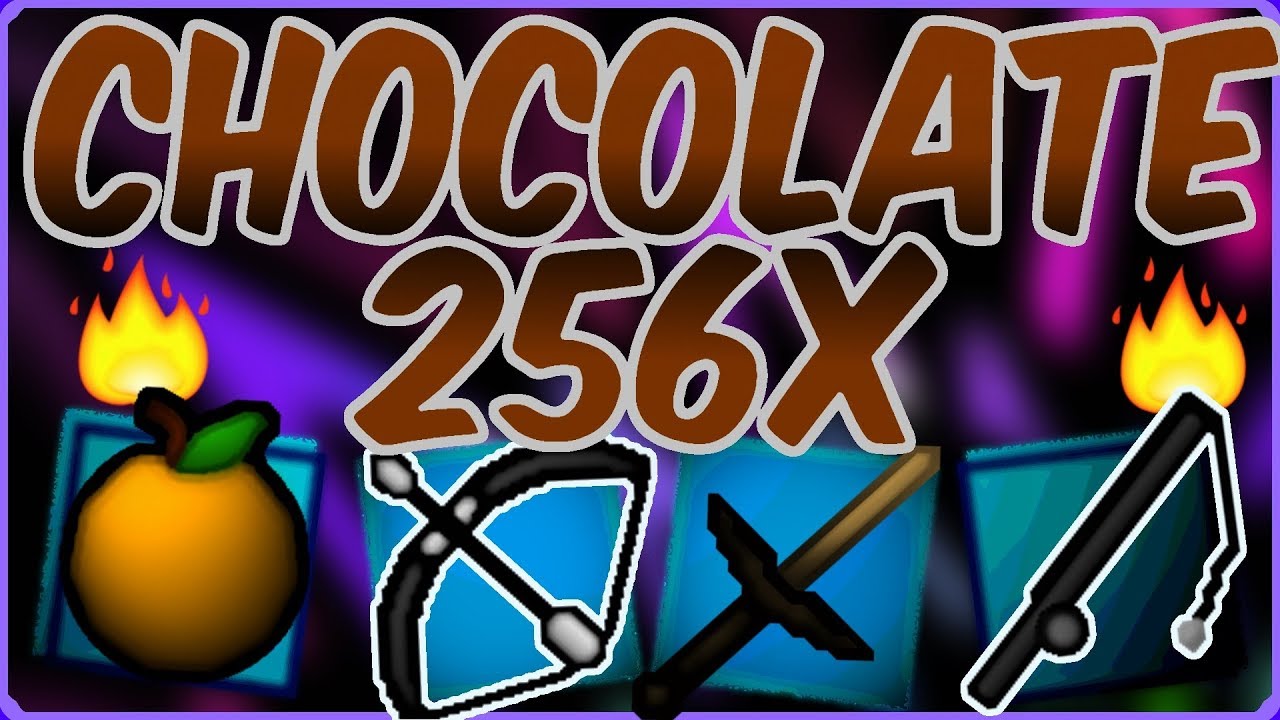 Minecraft: Chocolate 256x PvP Texture Pack | MC Resource Pack 1.7/1.8/1 ...