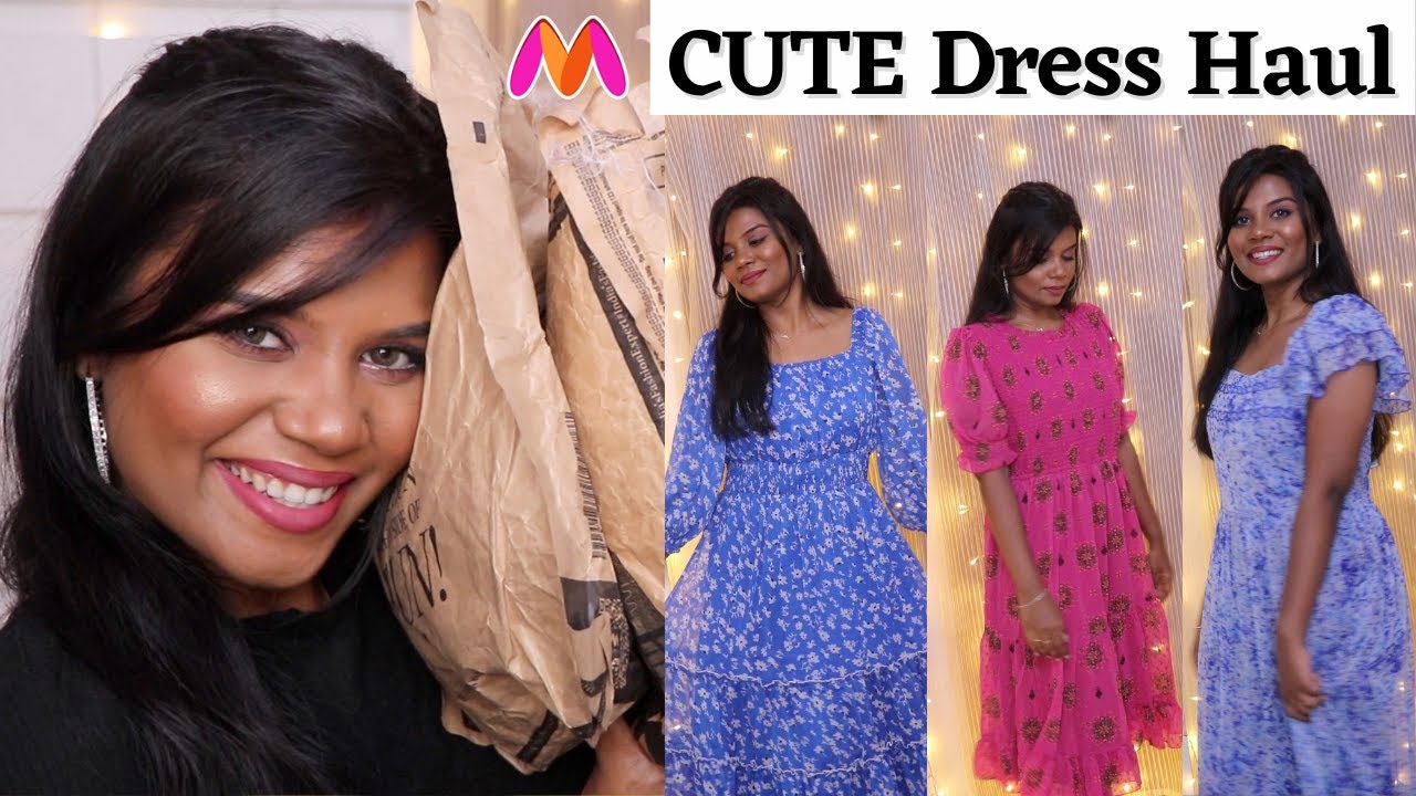 Semma Cute Dress Haul From Myntra 😍 - YouTube