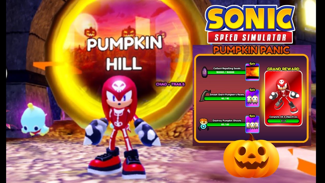 Sonic Speed Simulator Pumpkin Panic Roblox - YouTube