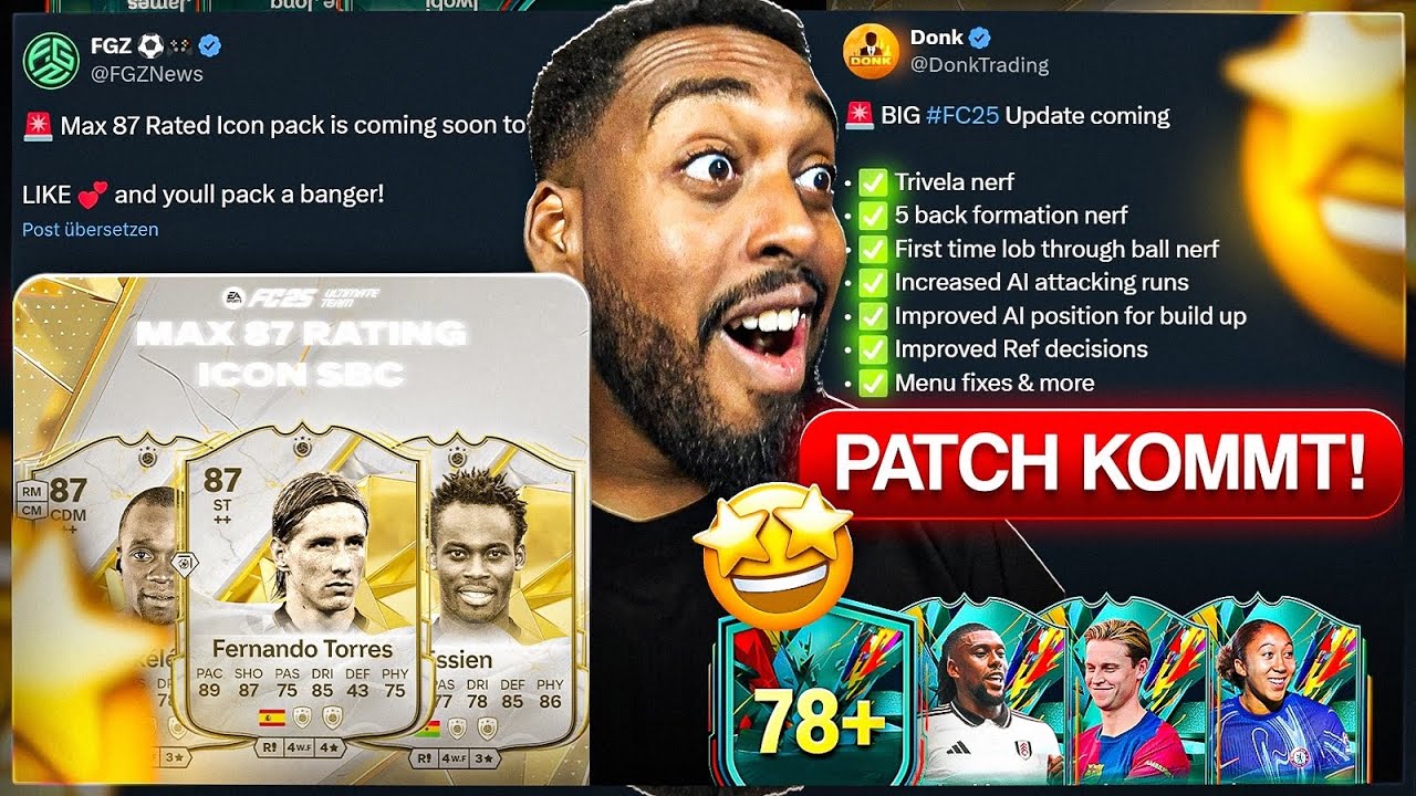NEUER PATCH könnte ALLES ÄNDERN😍MAX 87 ICON SBC, IWOBI RUSH SBC & PATCH ...