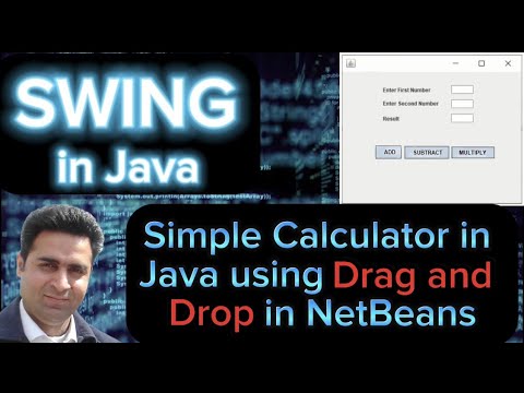 Simple Calculator in Java Using Drag and Drop in NetBeans - YouTube
