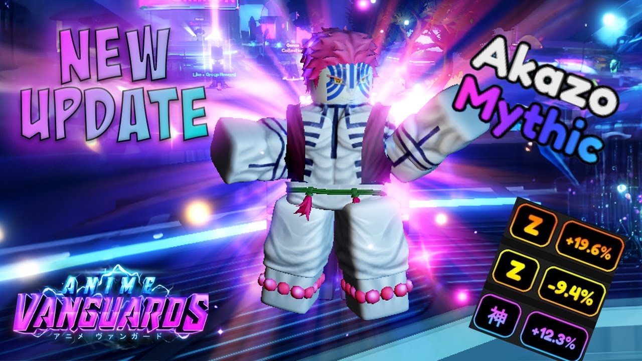 Akazo Showcase In New Anime Vanguard Update 0.5 - YouTube