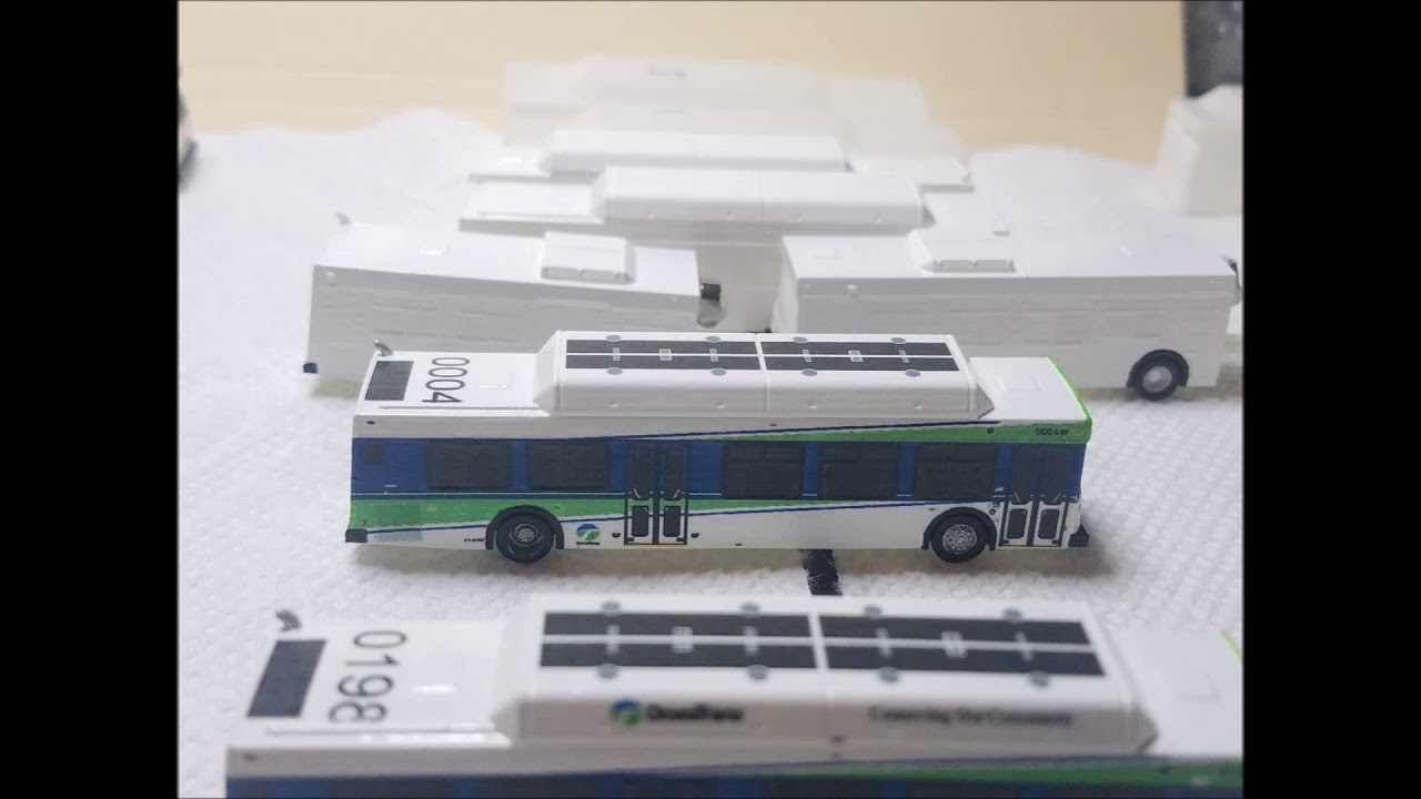N Scale Transit Bus Models Part 2 6/18/18 - YouTube