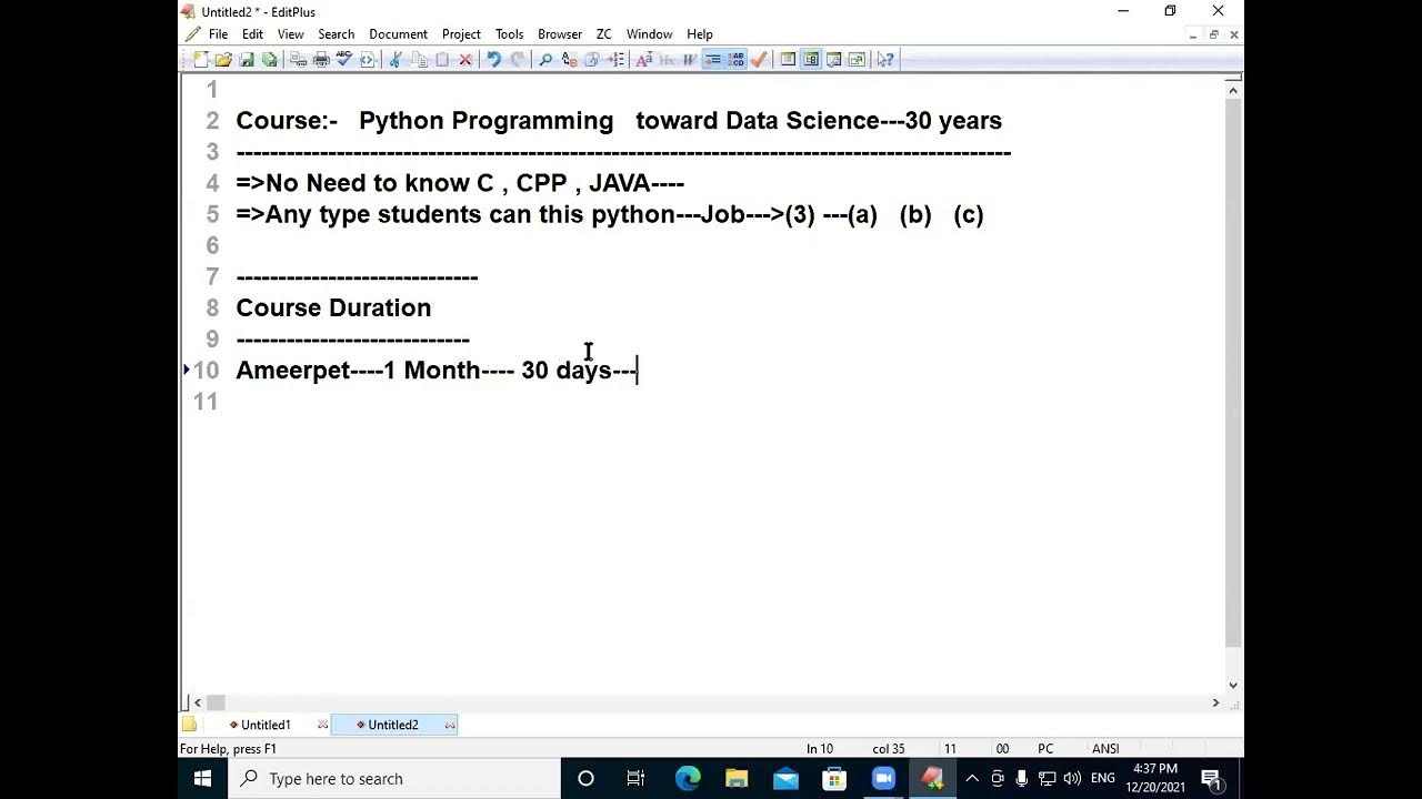 Python Day 1 Youtube